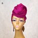 Red Head Wrap for Women Breathable Cotton Fabric Turban Headwrap Red ...