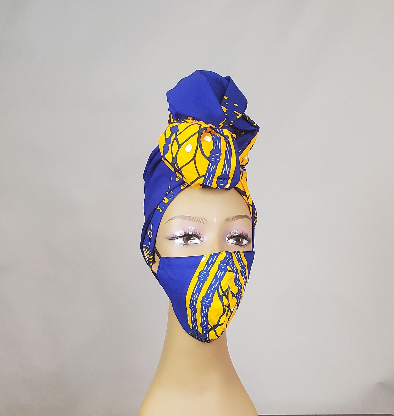 Blue Ankara Face Mask African Print Face Mask Washable - Etsy