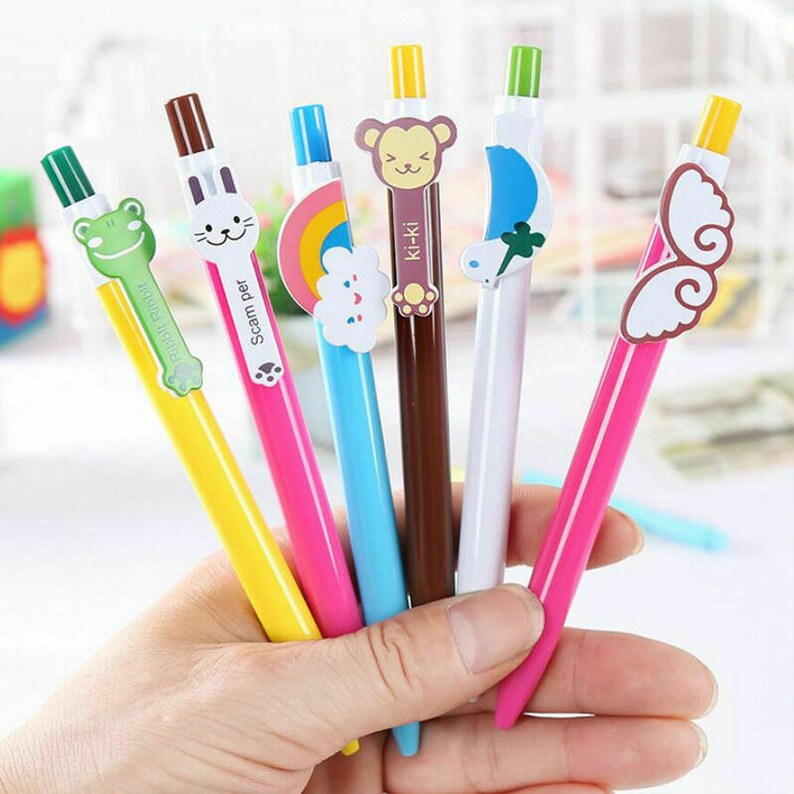Cute Cartoon Animal Pens Set of 3 Pens Childrens Animal | Etsy