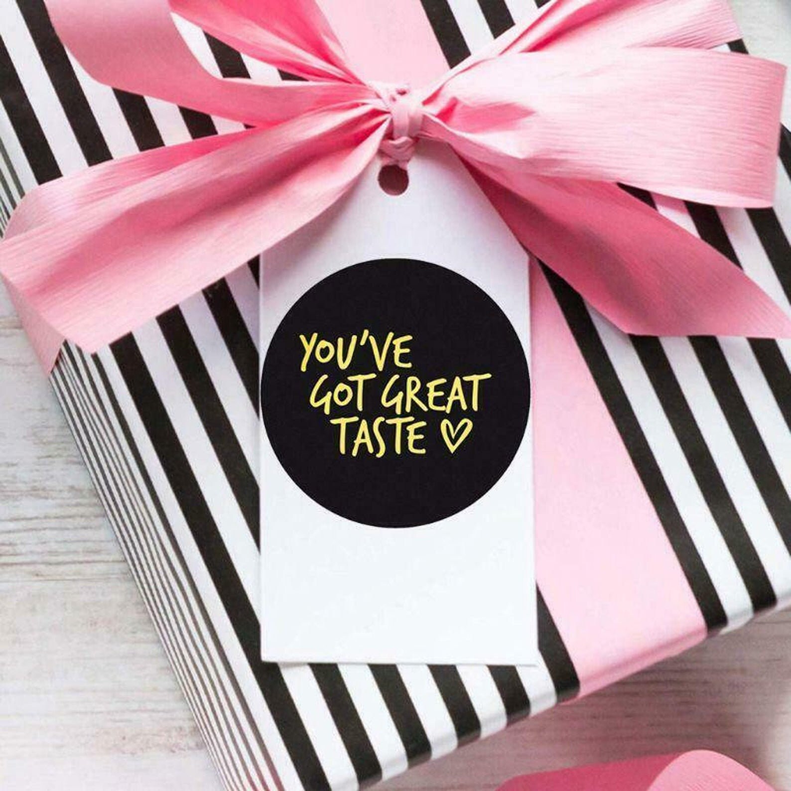You ve Got Great Taste Stickers 25 50 Or 100 2 Etsy
