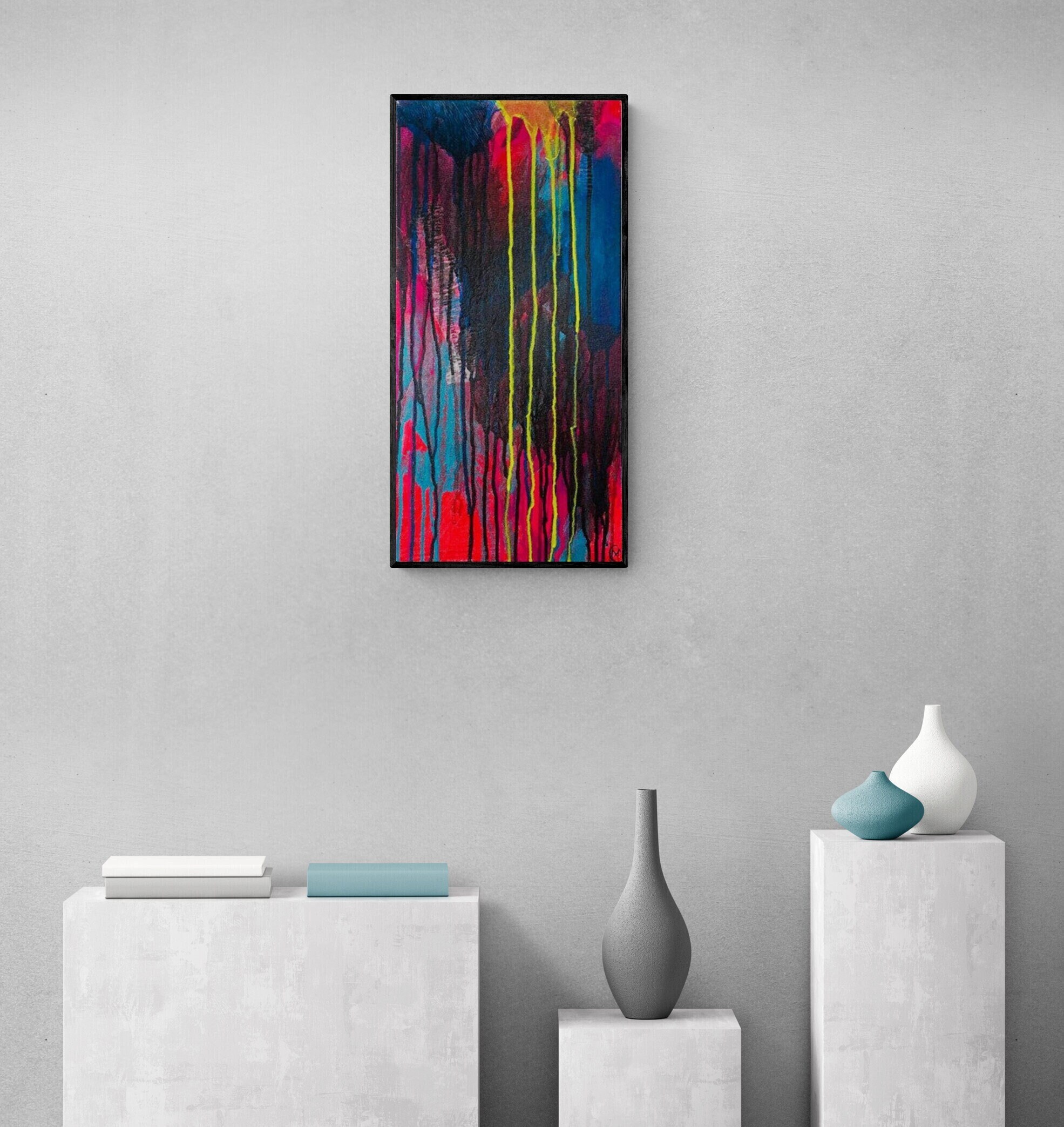 Painting Art & Collectibles Translucent Abstract painting on canvas ...