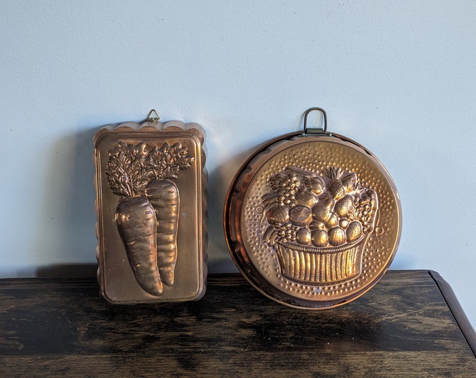 Vintage Copper Molds for Kitchen Décor - Etsy