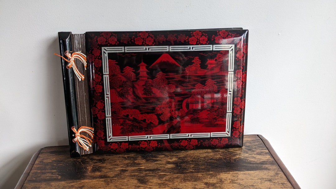Japanese Album Scrapbook Lacquered Wood - Etsy