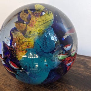 Large Glass Ocean Aquarium, Glass Globe Art - Etsy