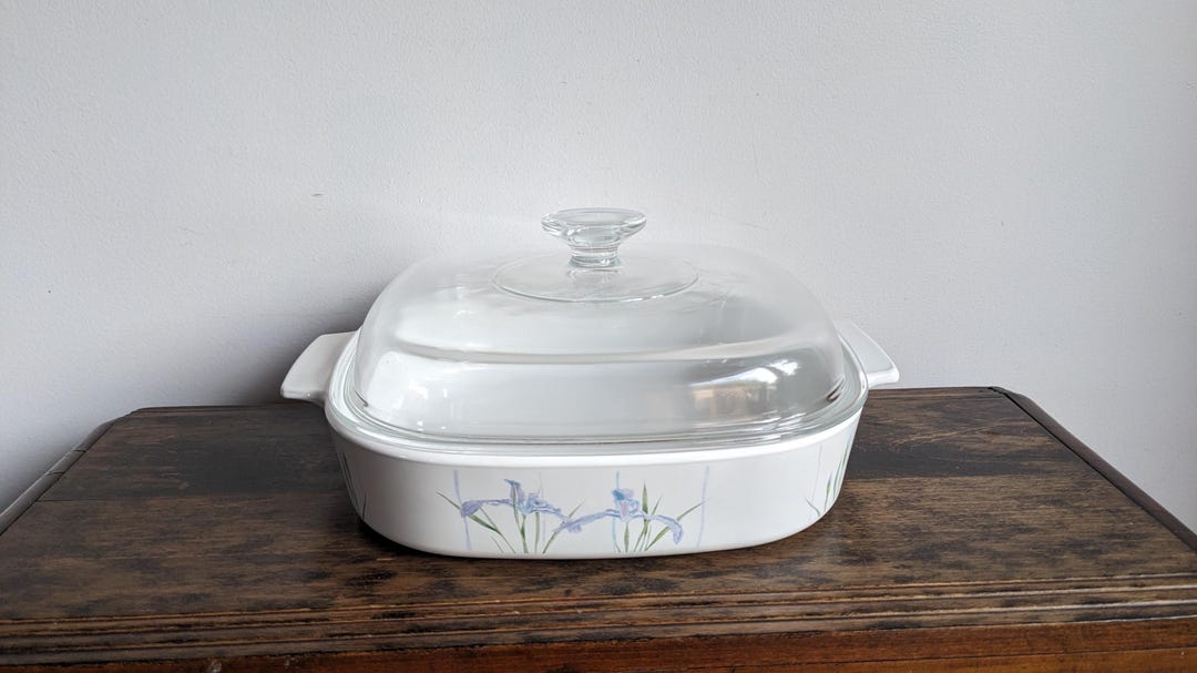 2 1/2 Liter Shadow Iris Corning Ware Dish With Lid - Etsy