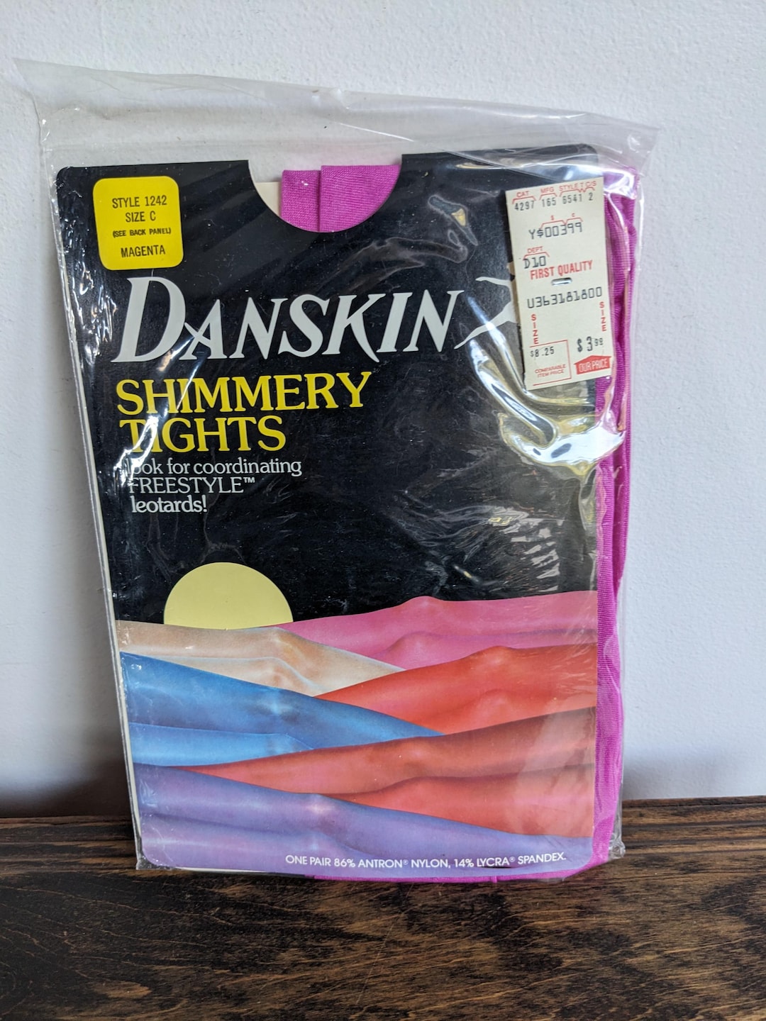Danskin shimmery tights, vintage 1990's, size C and B - Etsy 日本