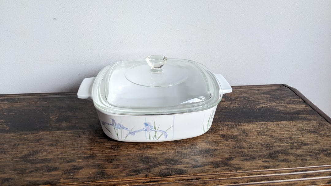 1 Liter Shadow Iris Corning Ware Dish With Lid - Etsy