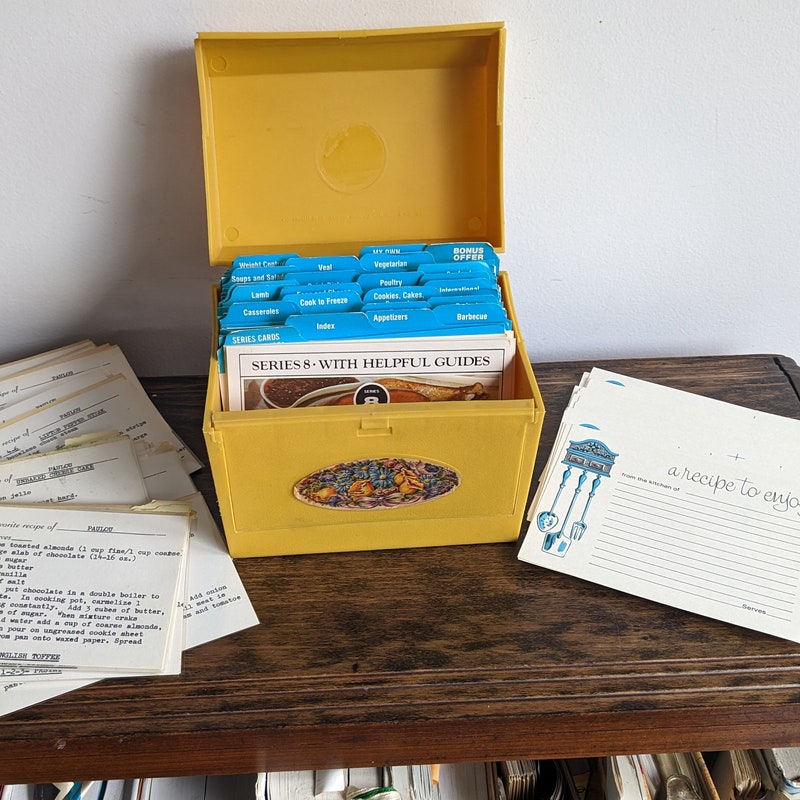 70s Recipe Box - Etsy