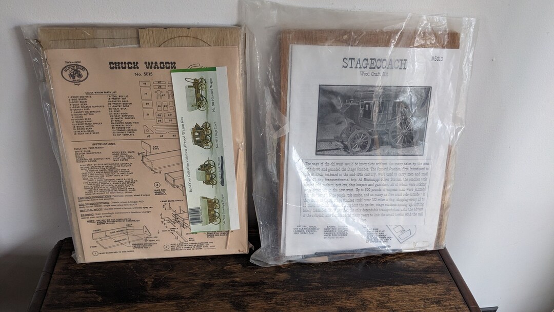 Stagecoach or Chuckwagon Wood Craft Kit - Etsy