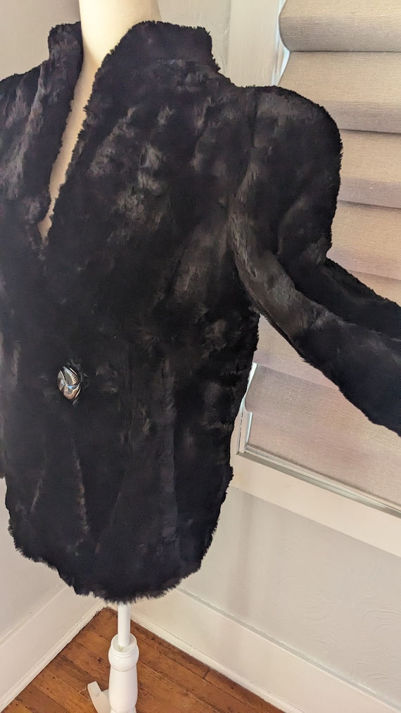 Vintage black rabbit fur coat - Gem