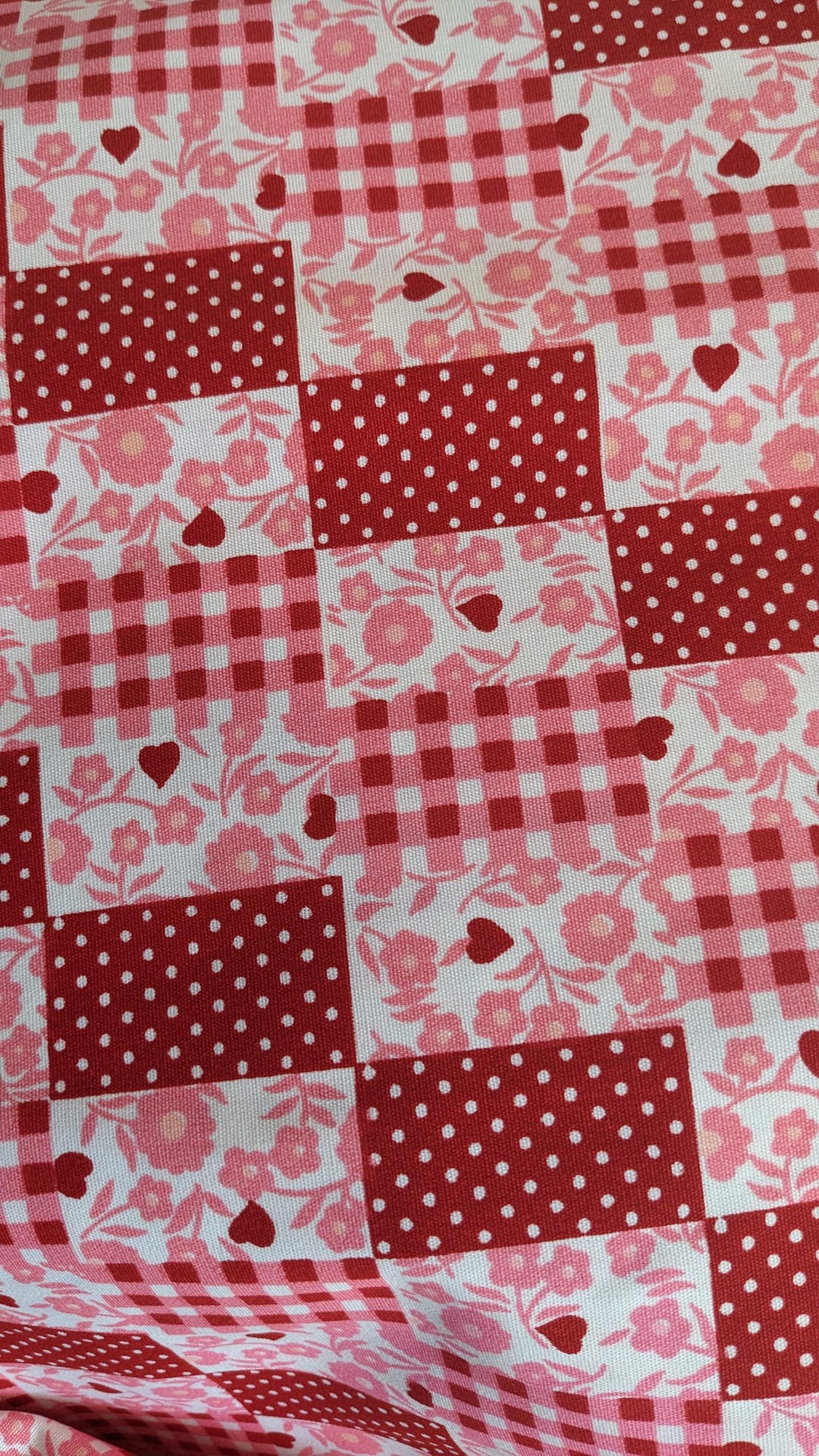 Pink and Red Upholstery Fabric for Girl's Room - Etsy