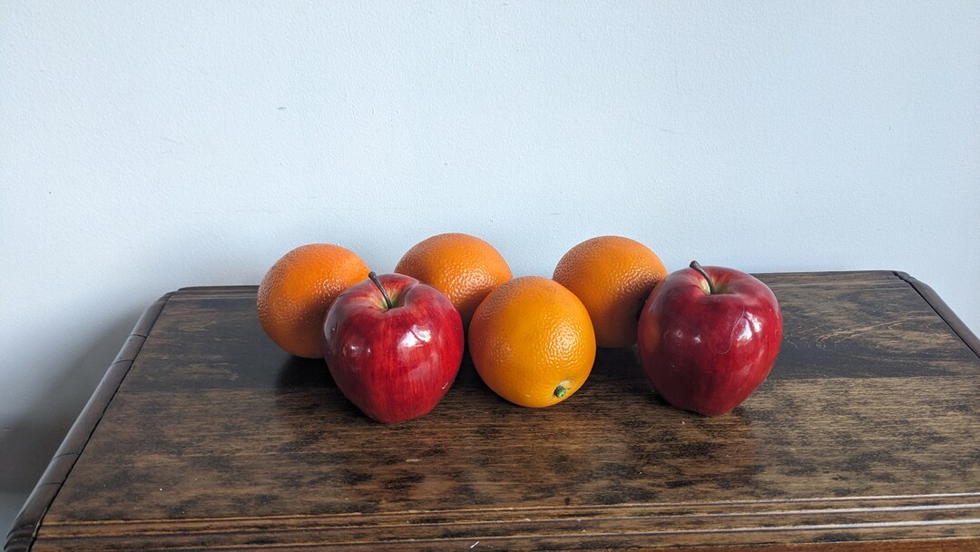 Realistic Fake Artificial Fruit Apples and Oranges - Etsy