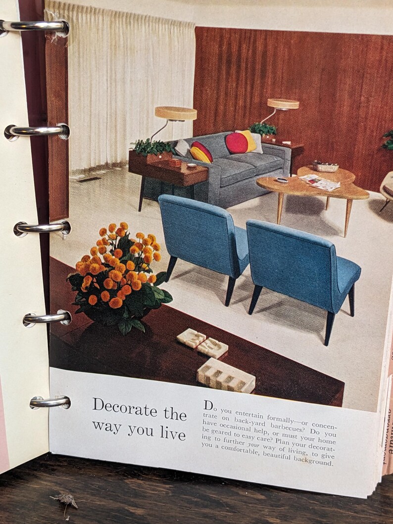 The Better Homes and Gardens Decorating Book, 1956, Mid Century Decor ...