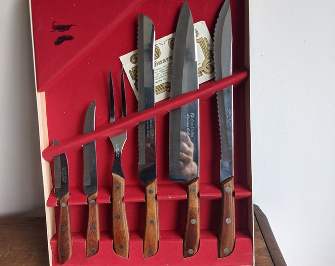 1960's Chefmaster Kitchen Delite Stainless Steel Knife Set Japan - Etsy
