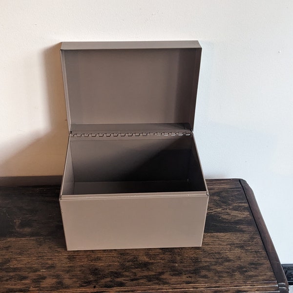 Metal File Box - Etsy