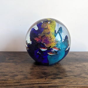 Large Glass Ocean Aquarium, Glass Globe Art - Etsy