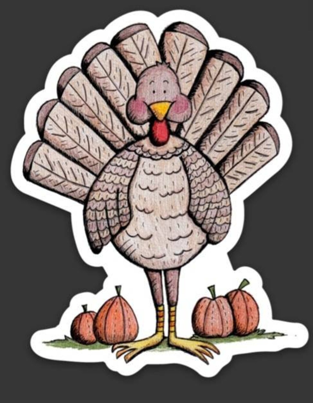 Thanksgiving Turkey Magnet, Turkey, Thanksgiving Magnet, Fridge Magnet ...