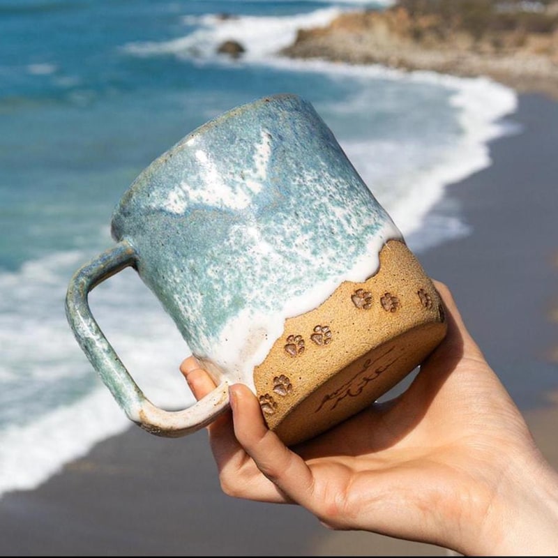 Ocean Ceramic Travel Cup - Etsy