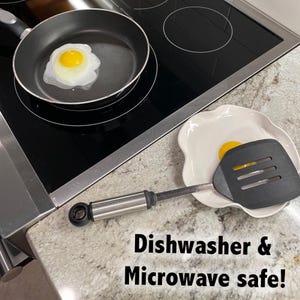 BIG Fried Egg Spoon Rest - Handmade Ceramic Kitchen Accessories (7.5 ...