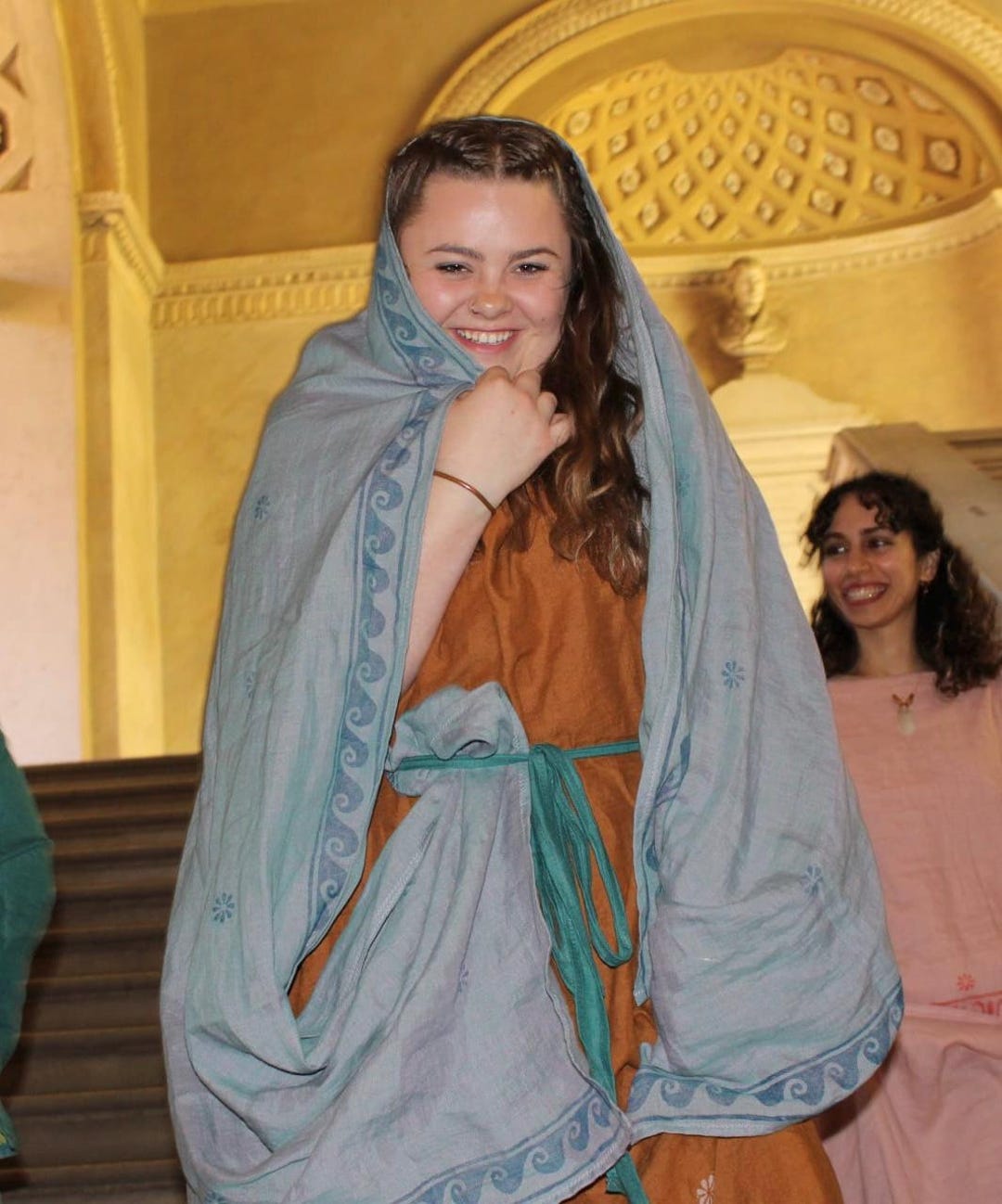 Ancient Greek Mantle / Roman Palla for Reenactment Blue With Single ...