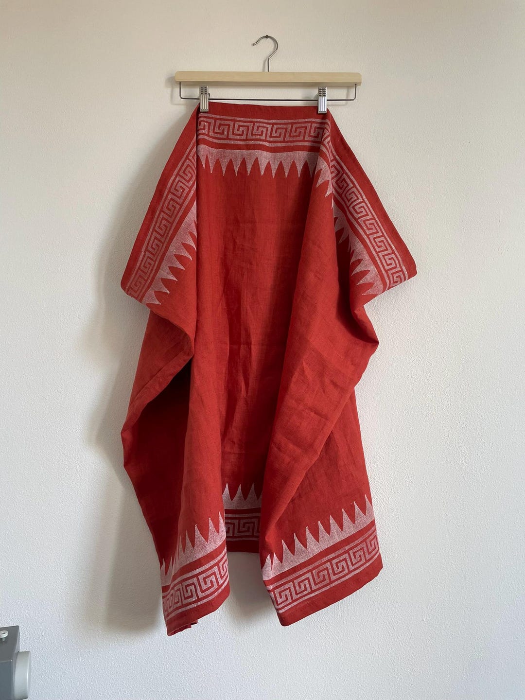 Red Chiton With White Greek Key + Ray Ancient Greek Reenactment - Etsy