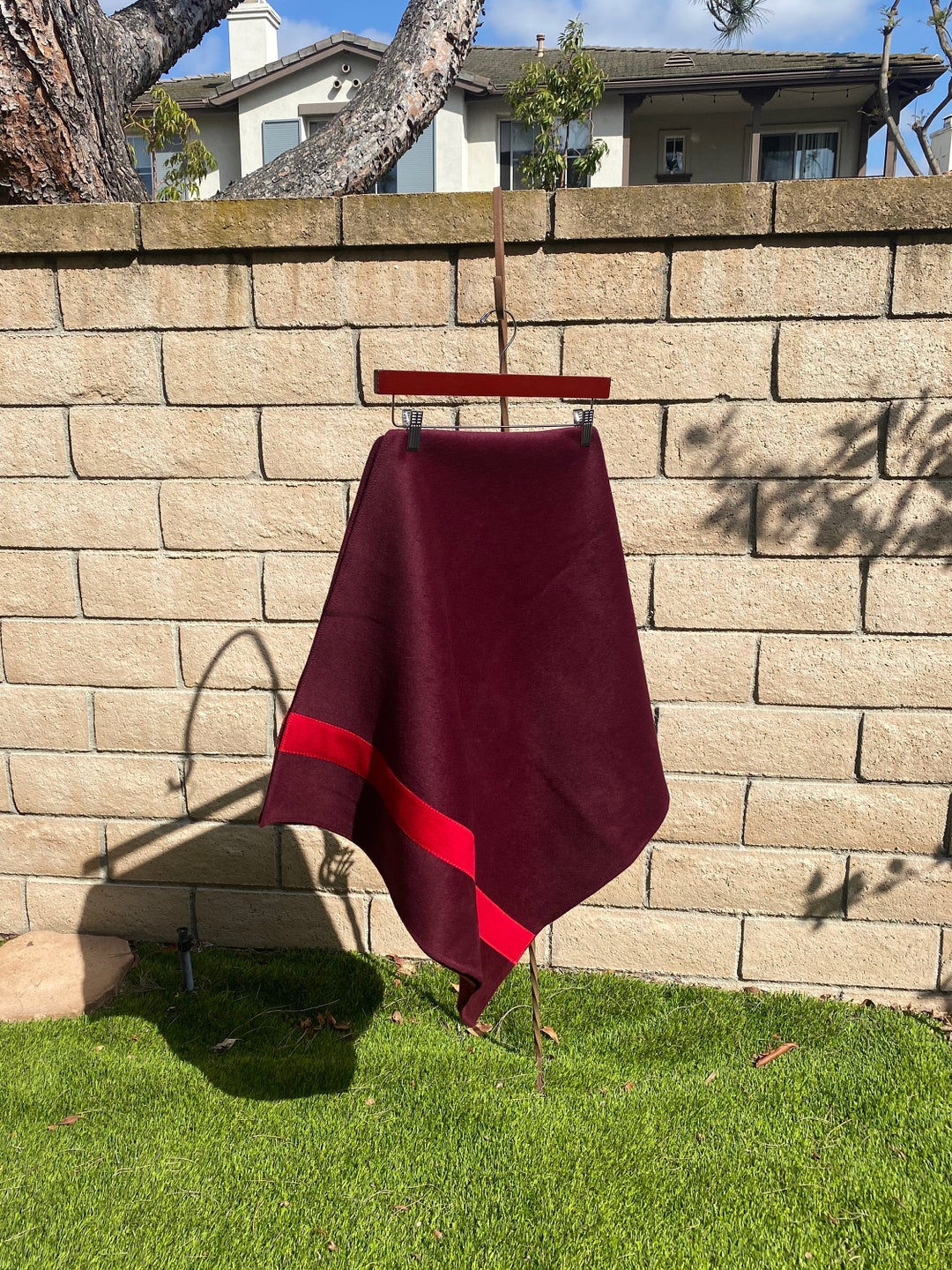 Cashmere Chlamys Tyrian Purple With Red Wool Trim Ancient Greek ...