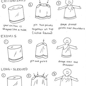 Short Chiton Ancient Greek Reenactment - Etsy