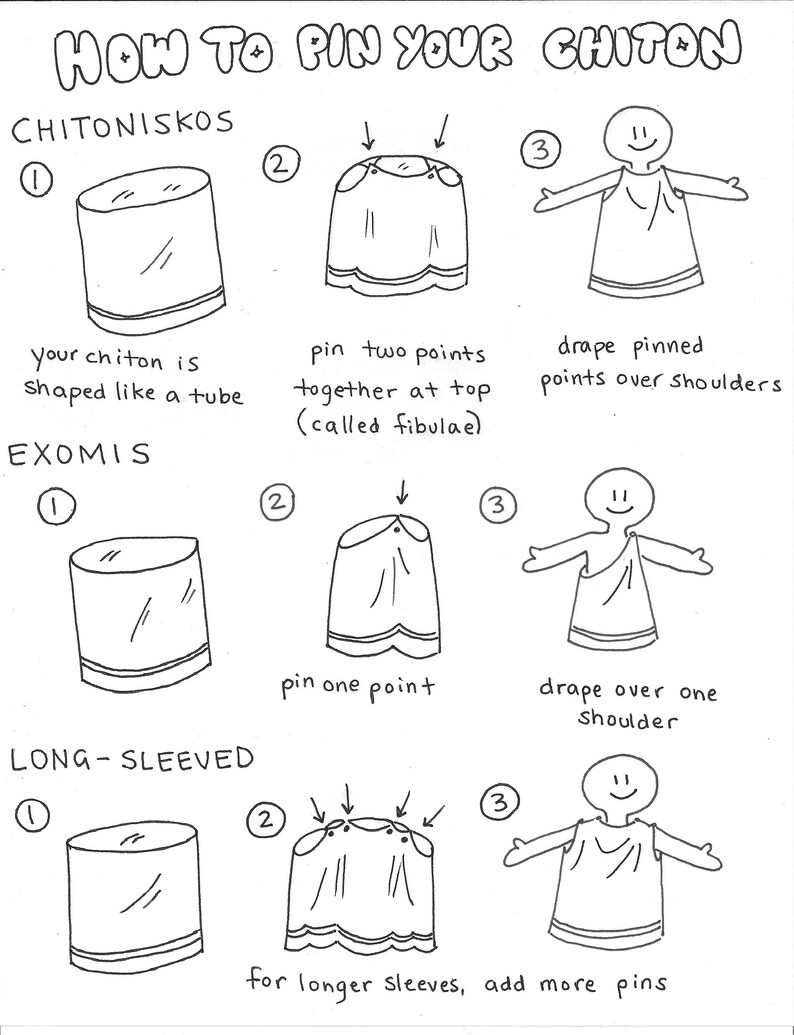 Chiton Ancient Greek Reenactment - Etsy