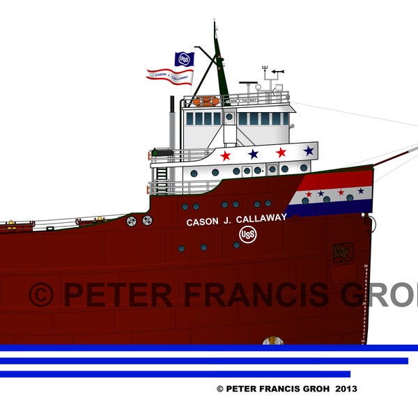 Art Lakes Freighter - Etsy