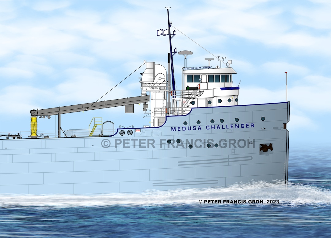 Great Lakes Freighter Ship Medusa Challenger (1976) - Etsy