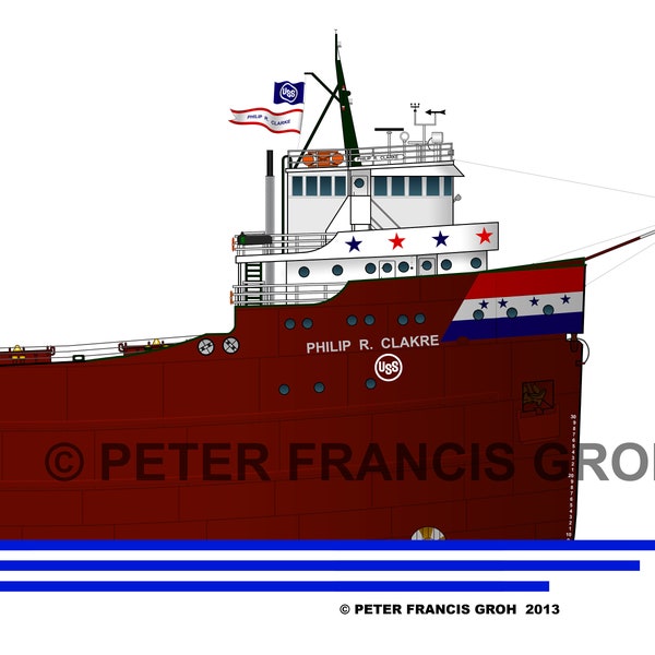 Great Lakes Freighter Model Ship - Etsy