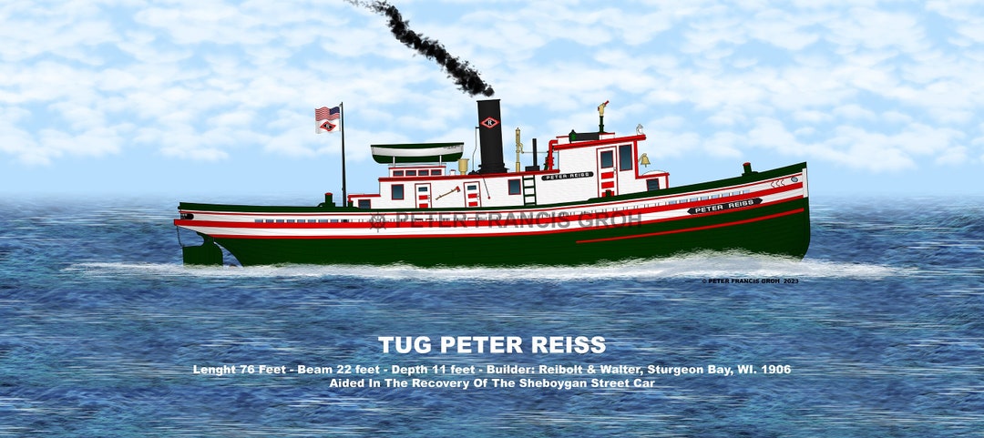 Great Lakes Tug Peter Reiss - Etsy