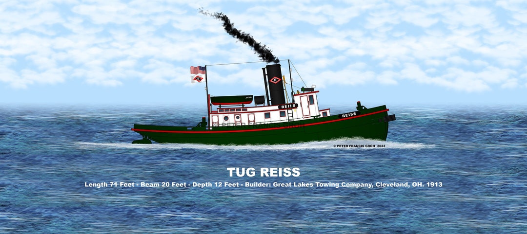 Great Lakes Tug Reiss - Etsy