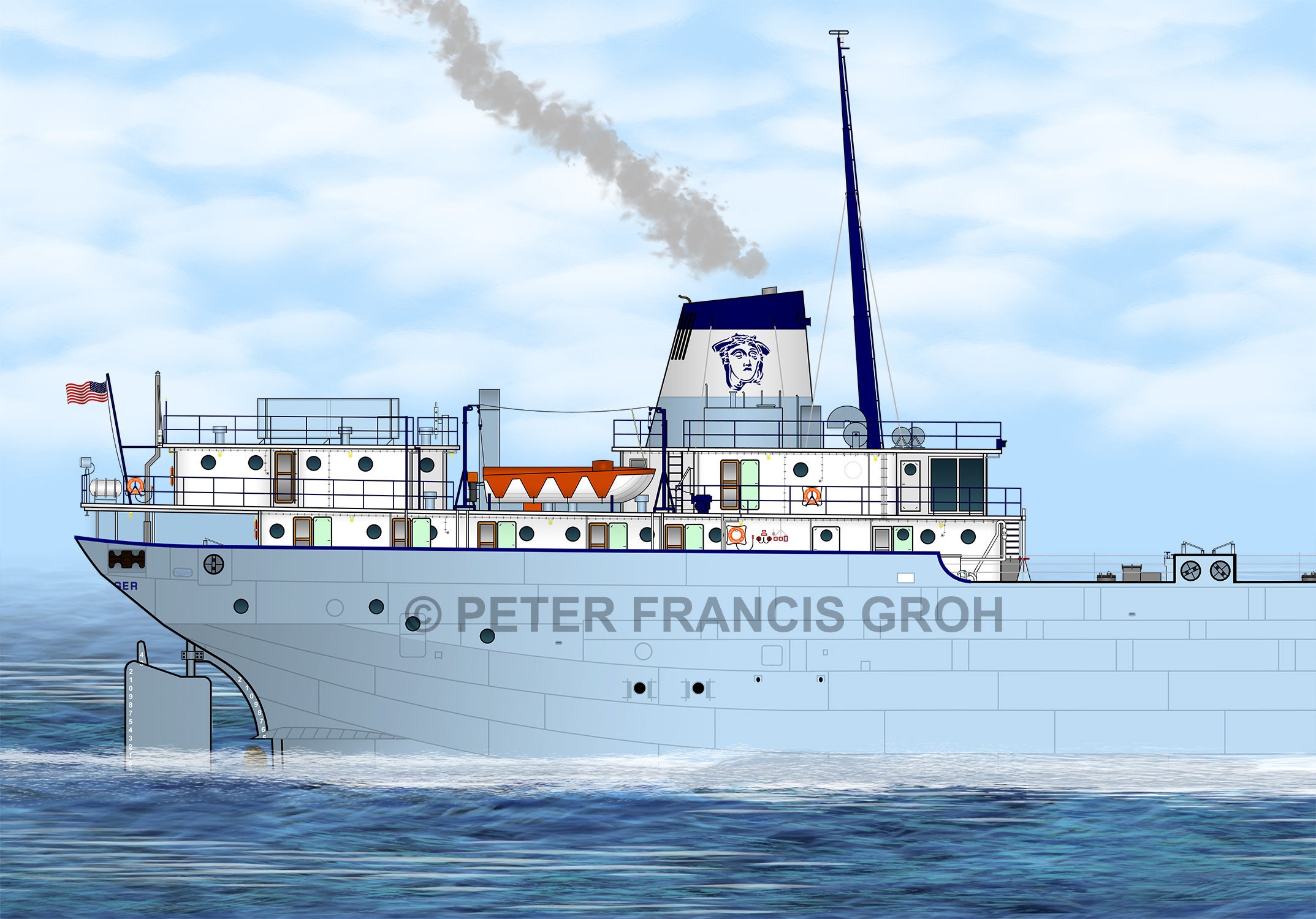 Great Lakes Freighter Ship Medusa Challenger (1976) - Etsy