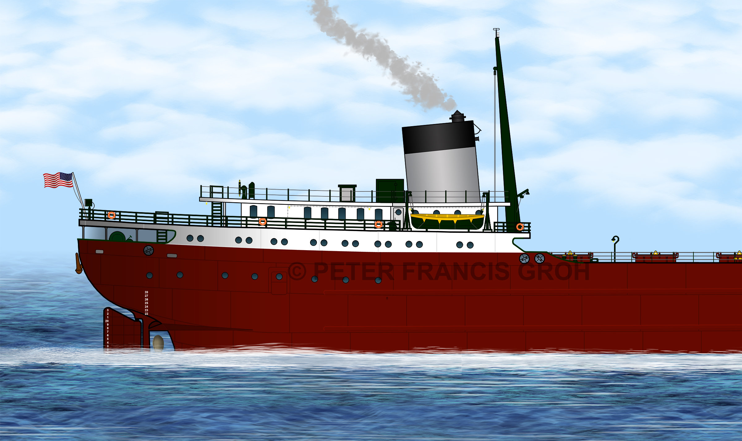 Great Lakes Freighter Ship Arthur M. Anderson (1952) - Etsy