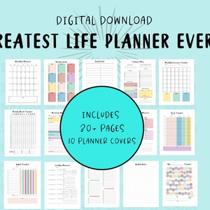 Ultimate Life Planner, Printable Life Planner, Undated Complete Life ...