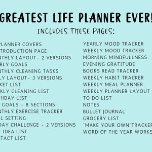 Ultimate Life Planner, Printable Life Planner, Undated Complete Life ...