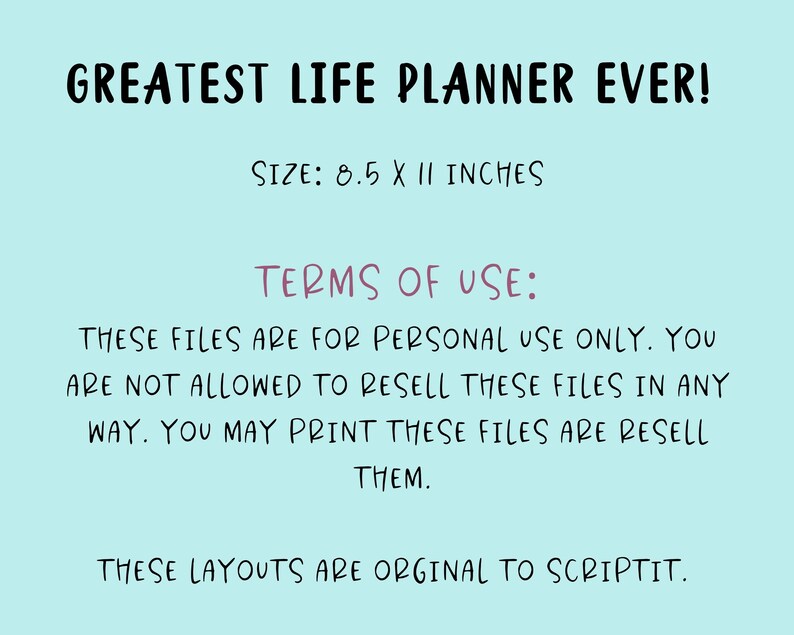Ultimate Life Planner, Printable Life Planner, Undated Complete Life ...