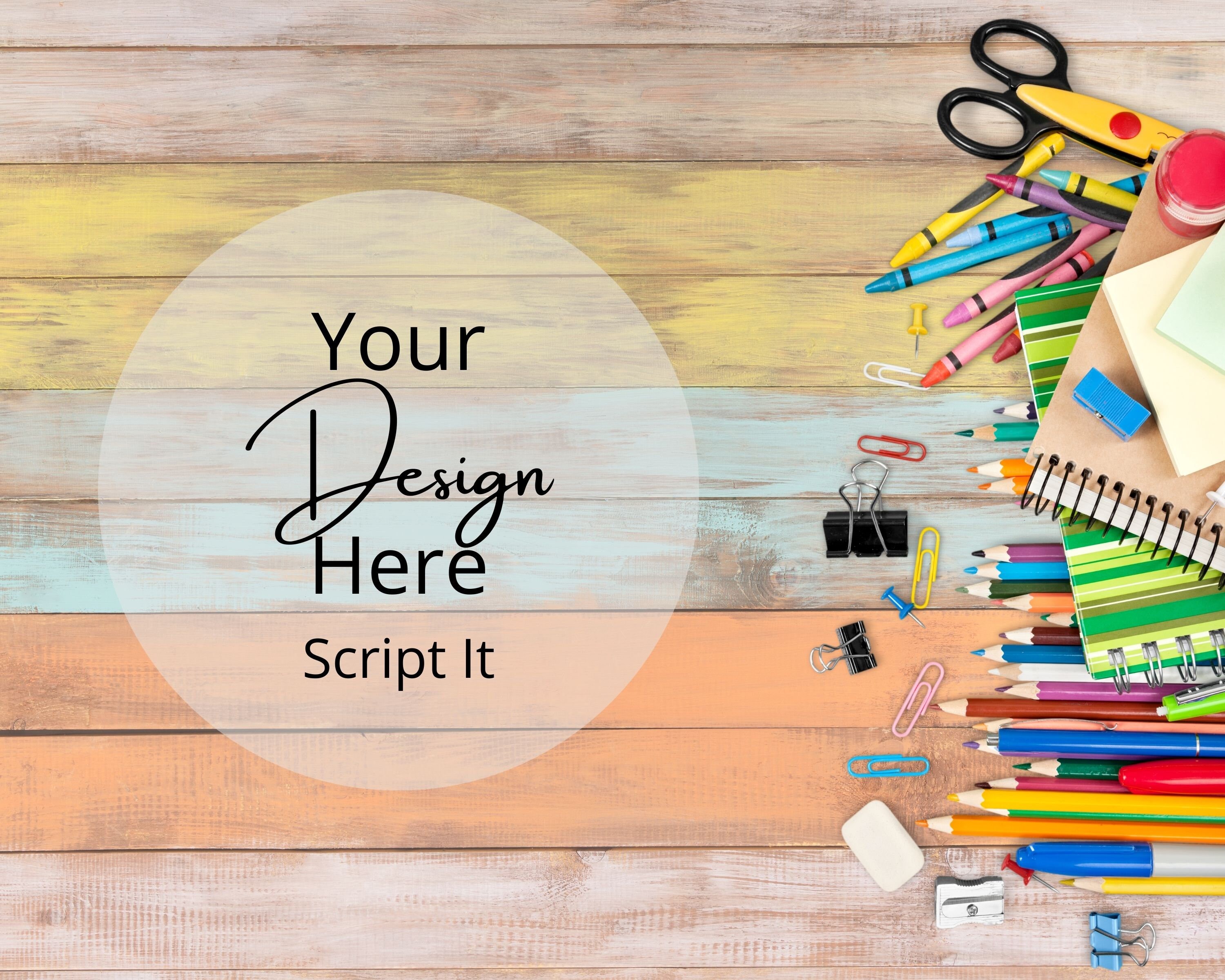 School, Teacher or Classroom Themed Product Mockup and Background First ...