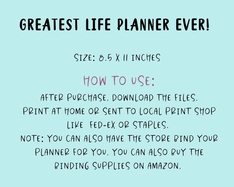 Ultimate Life Planner, Printable Life Planner, Undated Complete Life ...