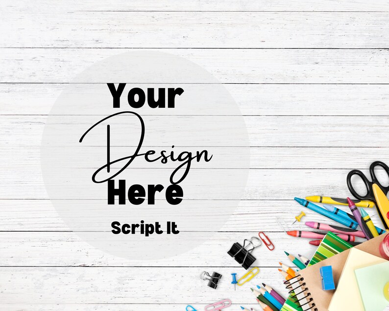 Back to School Product Digital Mockup or Flat Lay Teacher Flat Lay ...