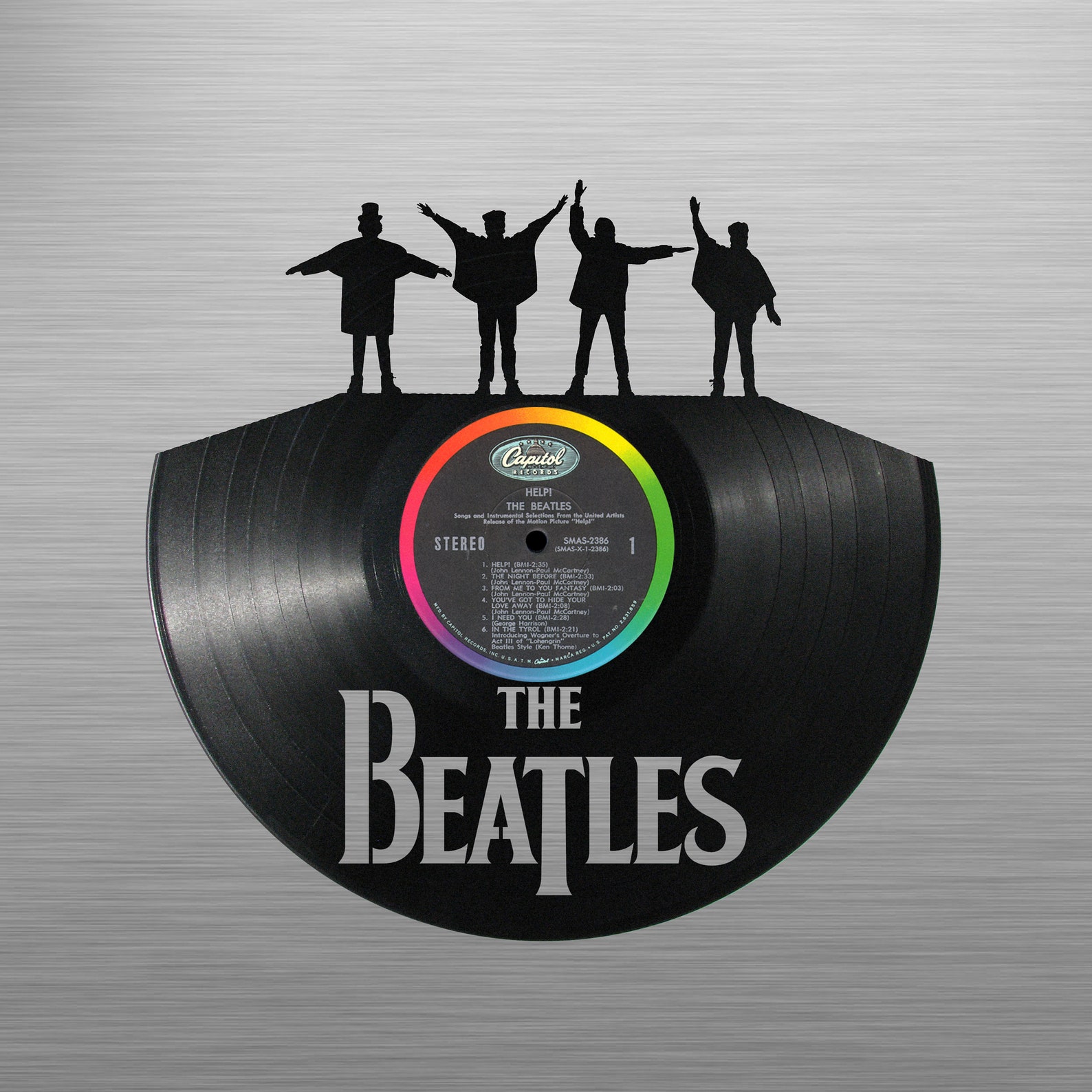 The Beatles 4 - Laser Cut - Carved Vinyl Record Art - Music Gift for ...