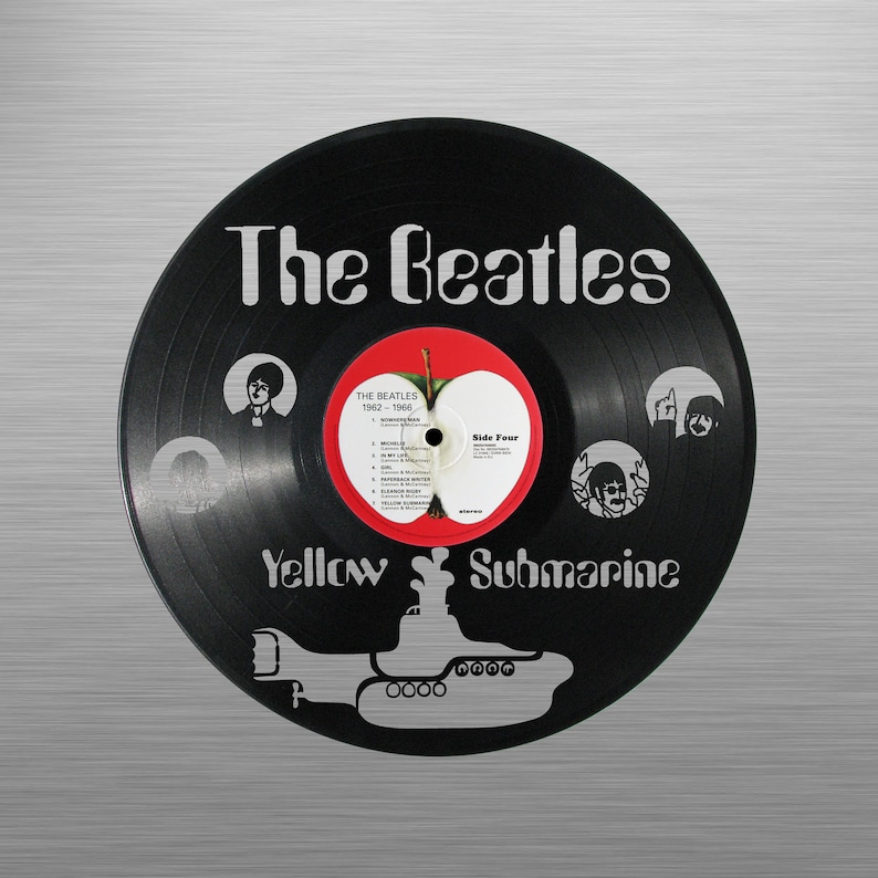 The Beatles 2 Carved Vinyl Record Art for Special Occasions: - Etsy