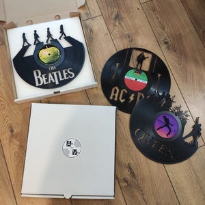 Led Zeppelin - Laser Cut - Carved Vinyl Record Art - Music Gift for ...