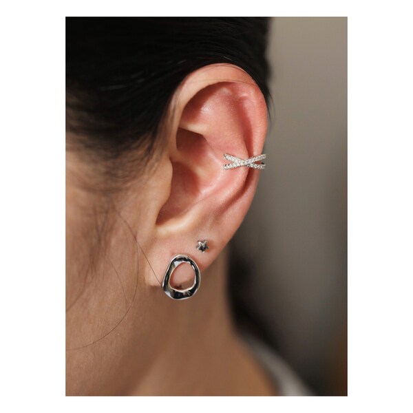 Cross Ear Cuff - Etsy