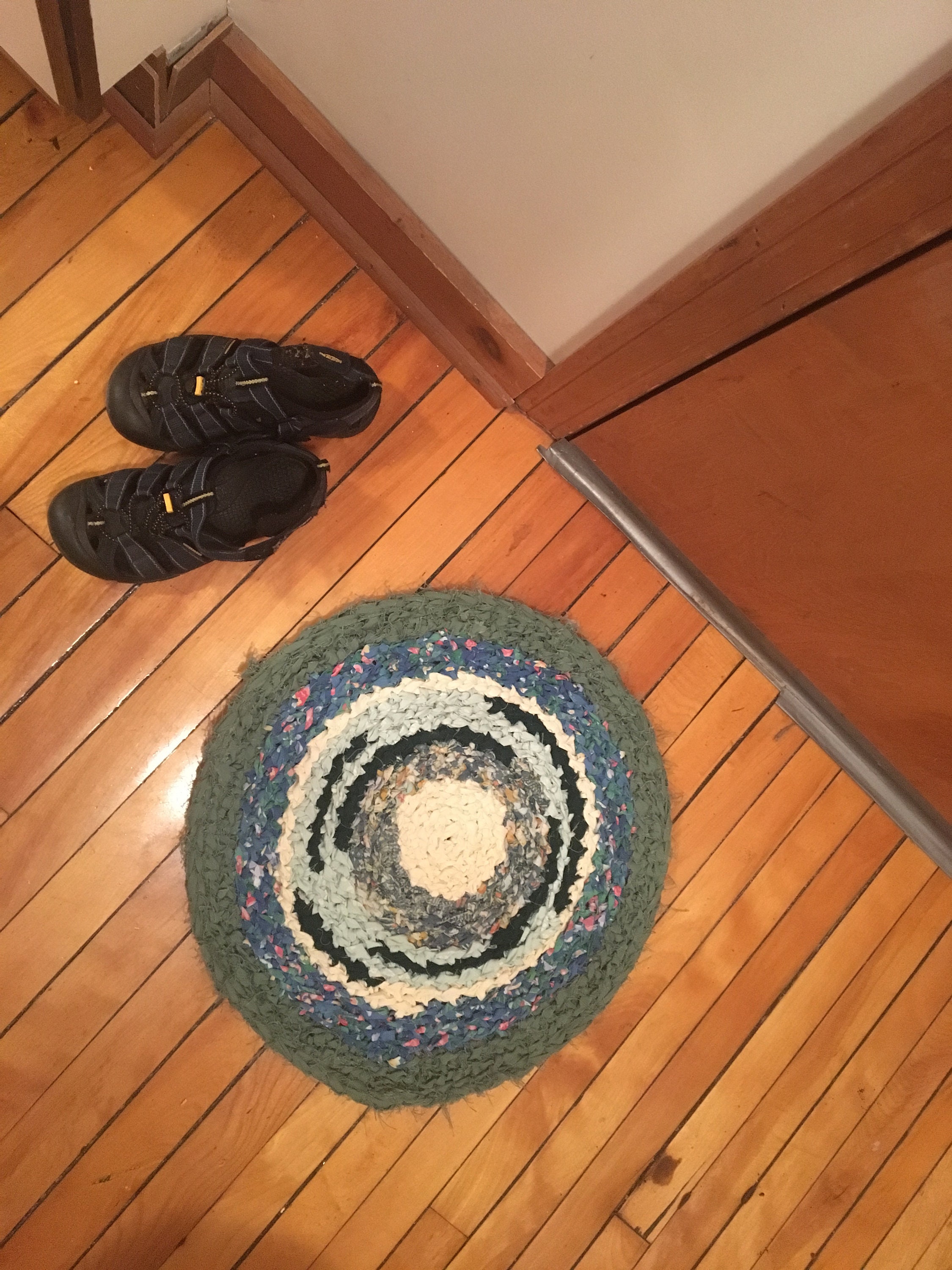 Brand New Handmade Upcycled Round Rag Rug - Etsy Ireland