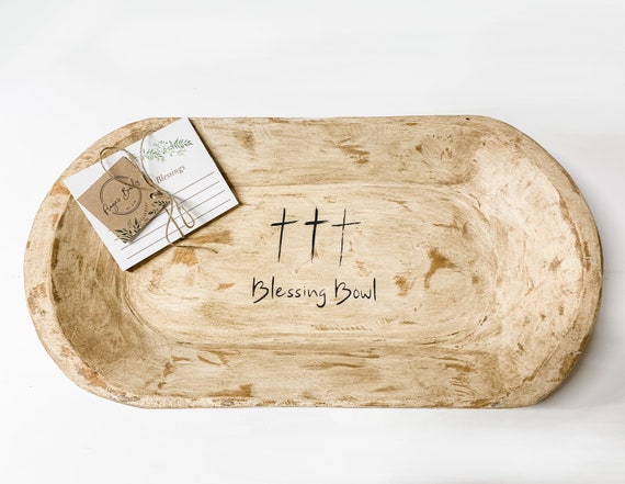 Prayer Bowl Blessing Bowl Wood Dough Bowl Prayer Bowl Unique | Etsy