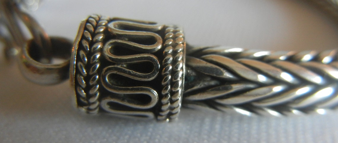 Heavy Bali Wheat Chain Sterling Silver Bracelet 42.5 Grams - Etsy