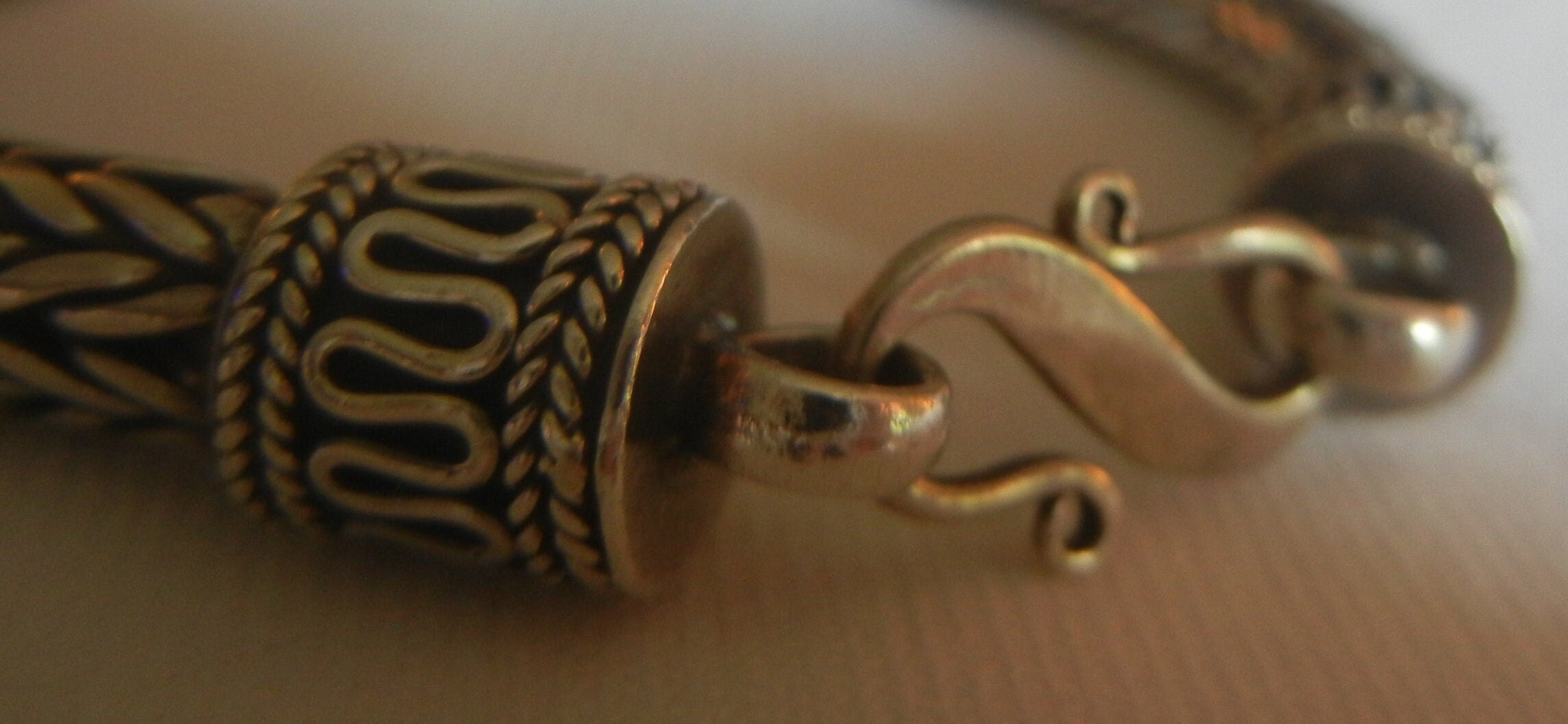 Heavy Bali Wheat Chain Sterling Silver Bracelet 42.5 Grams - Etsy