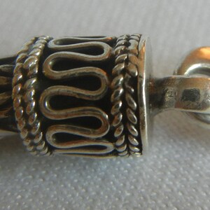 Heavy Bali Wheat Chain Sterling Silver Bracelet 42.5 Grams, 7-3/4 X 6 ...